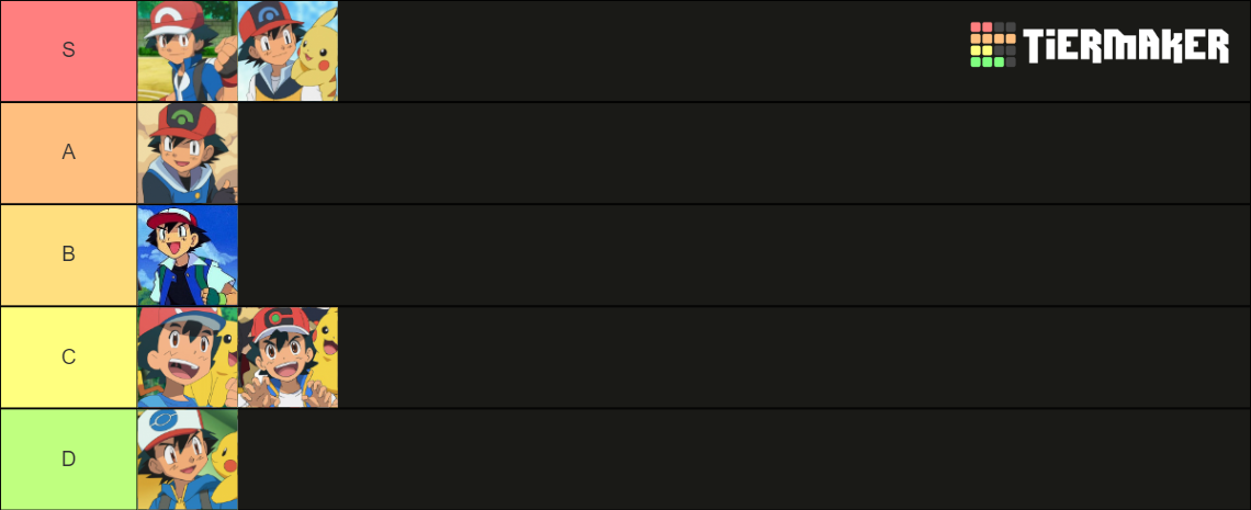 All versions of Ash Ketchum (2021) Tier List (Community Rankings ...