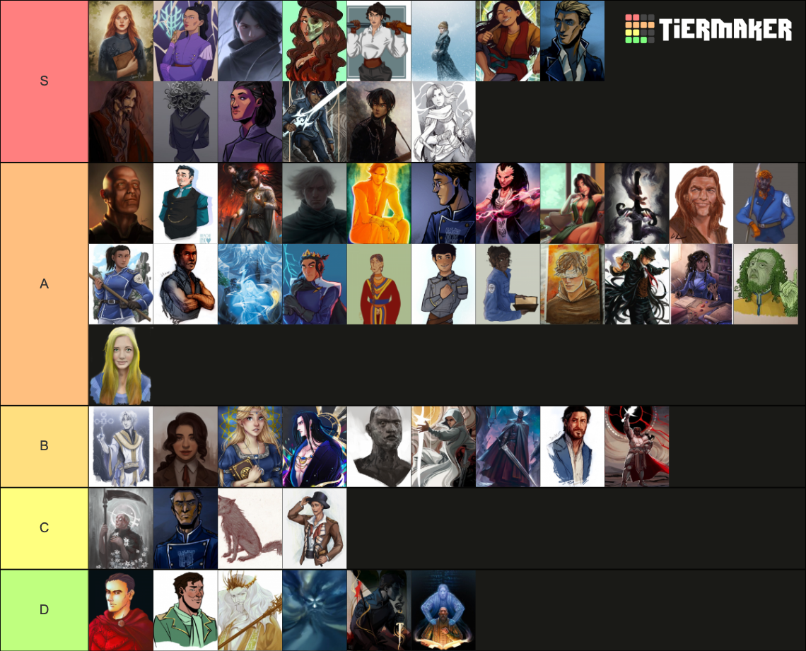 Characters of the Cosmere Tier List (Community Rankings) - TierMaker