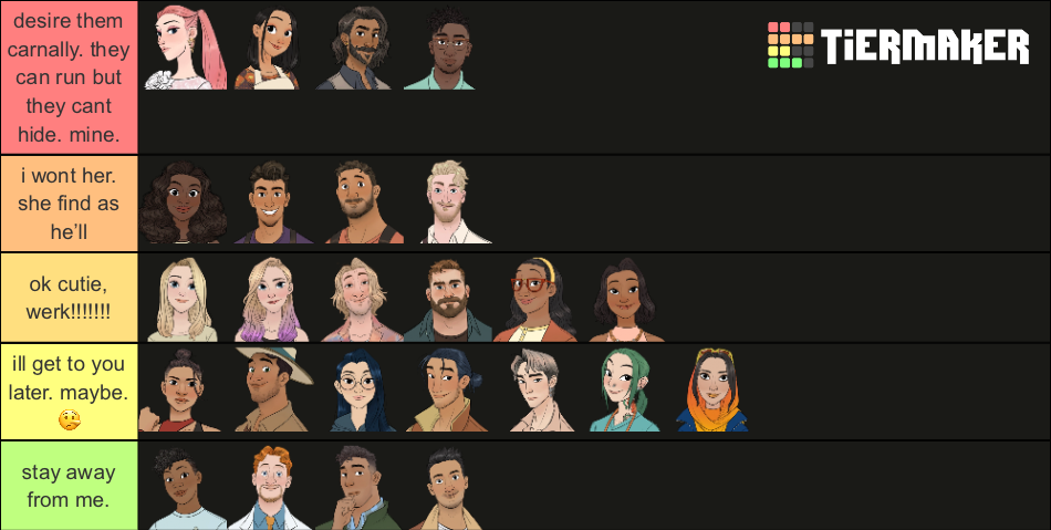 Coral Island Dateables! Tier List (Community Rankings) - TierMaker