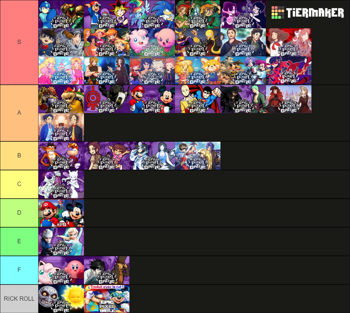 Epic Pixel Battle Tier List (Community Rankings) - TierMaker