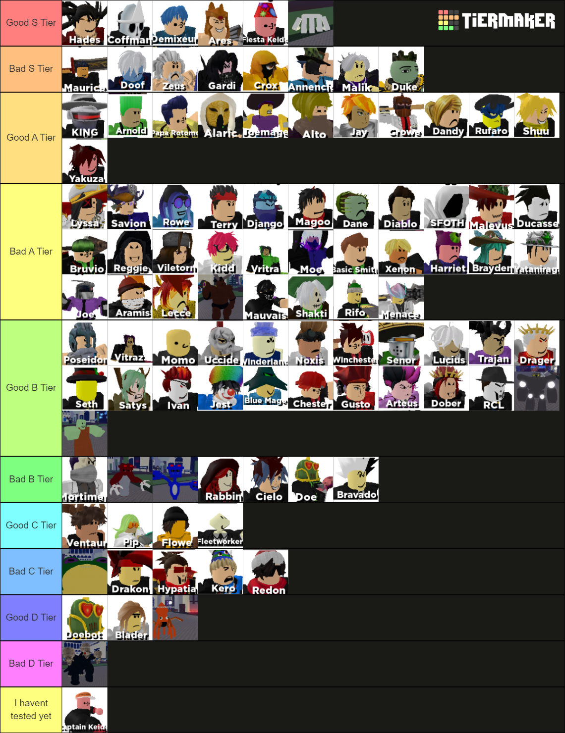 Devil Beater Remake Tier List (Community Rankings) - TierMaker