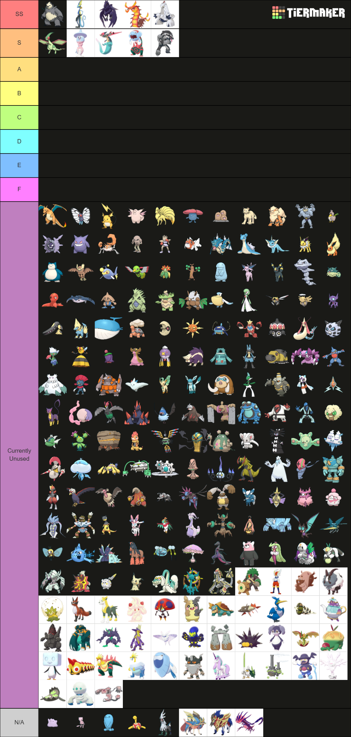 All Pokemon in Sword and Shield (All of them (So far)) Tier List ...