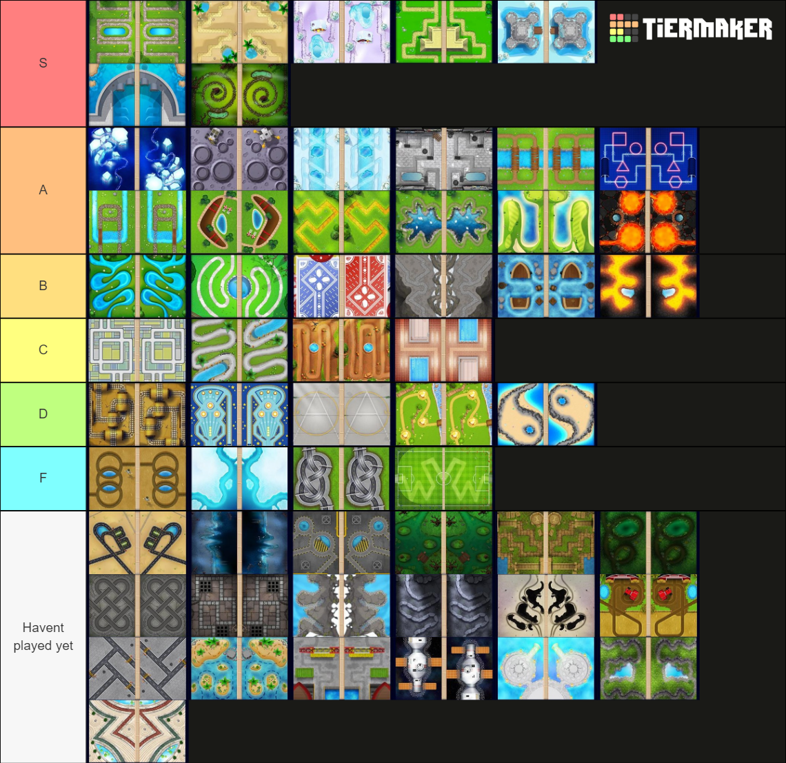 BTD Battles Maps Tier List (Community Rankings) - TierMaker BTD Battles Maps Tier List (Community Rankings) - TierMaker