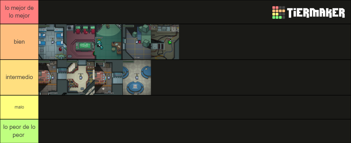 Among Us Map Locations Tier List (Community Rankings) - TierMaker