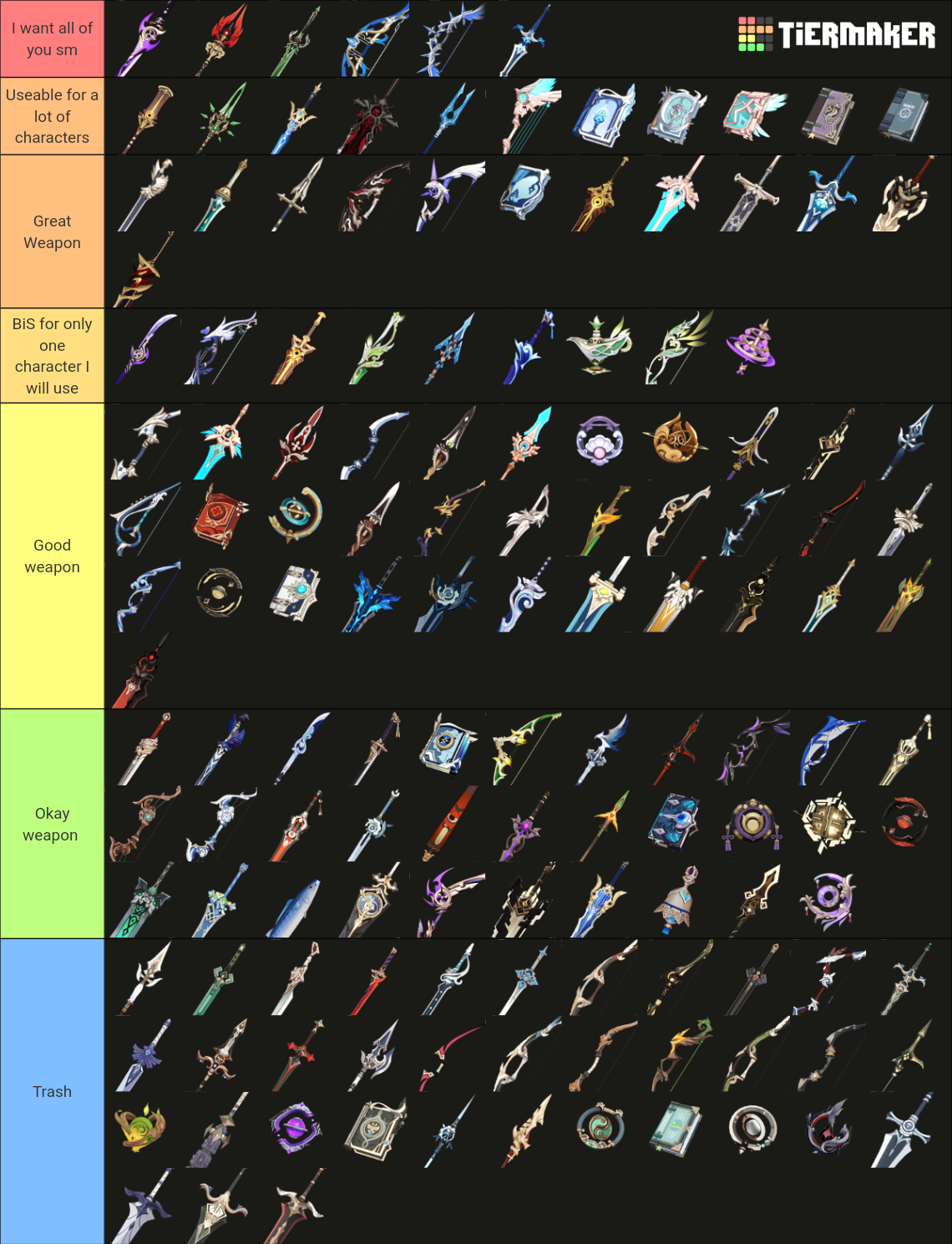 Genshin Weapons Tier List Genshin Impact Weapons List And Tiers – Bilarasa Genshin Weapons Tier List Genshin Impact Weapons List And Tiers – Bilarasa
