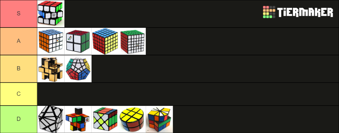 Rubik's cubes Tier List (Community Rankings) - TierMaker