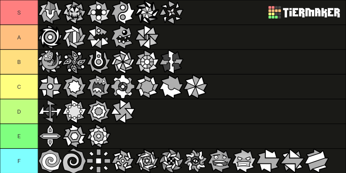 Geometry Dash (Balls onces) Tier List (Community Rankings) - TierMaker