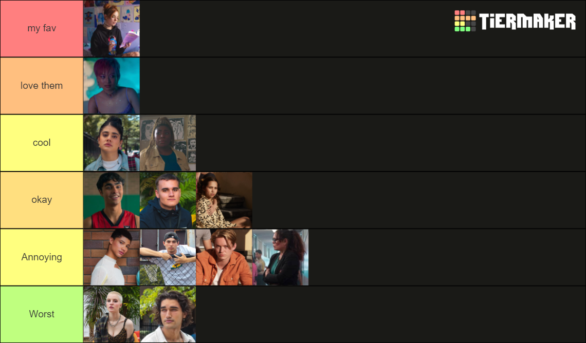 heartbreak high characters Tier List (Community Rankings) - TierMaker
