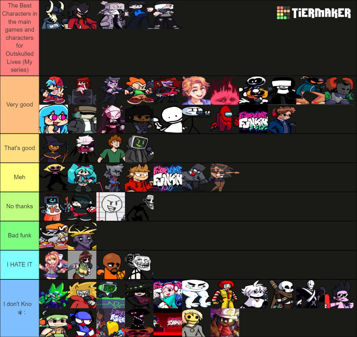 FNF Characters Tier List (Community Rankings) - TierMaker
