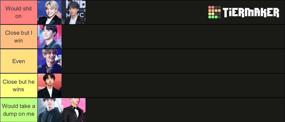 BTS MEMBERS Tier List (Community Rankings) - TierMaker