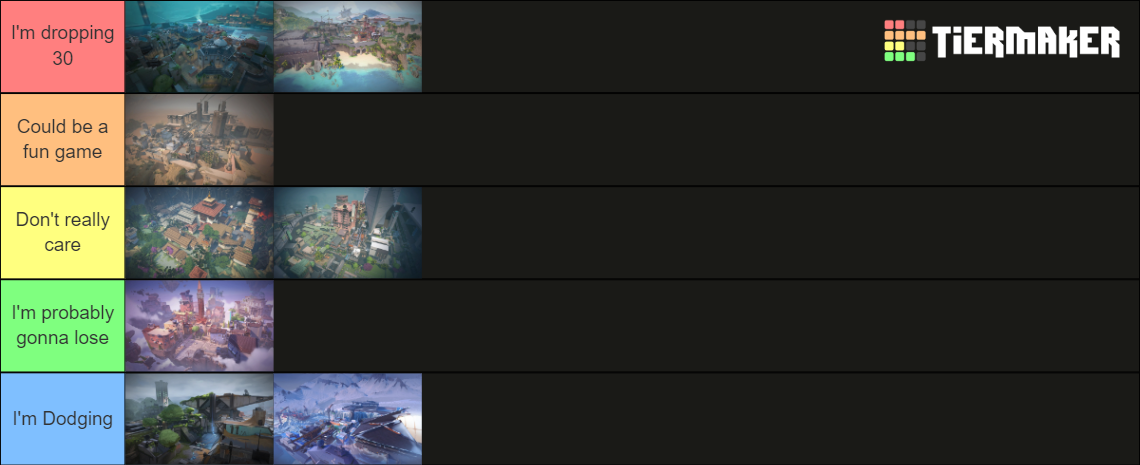 Valorant Maps (INCLUDES PEARL) Tier List (Community Rankings) - TierMaker