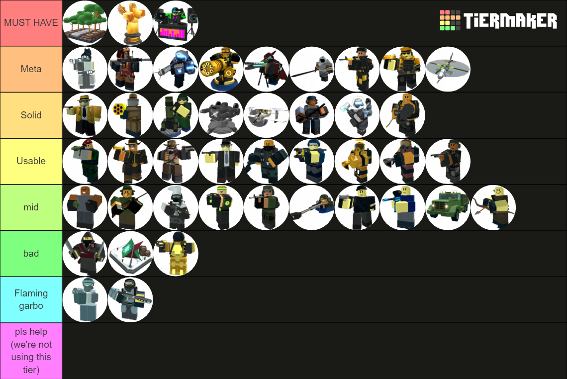 TDS Tower Tierlist (Outdated) Tier List (Community Rankings) - TierMaker