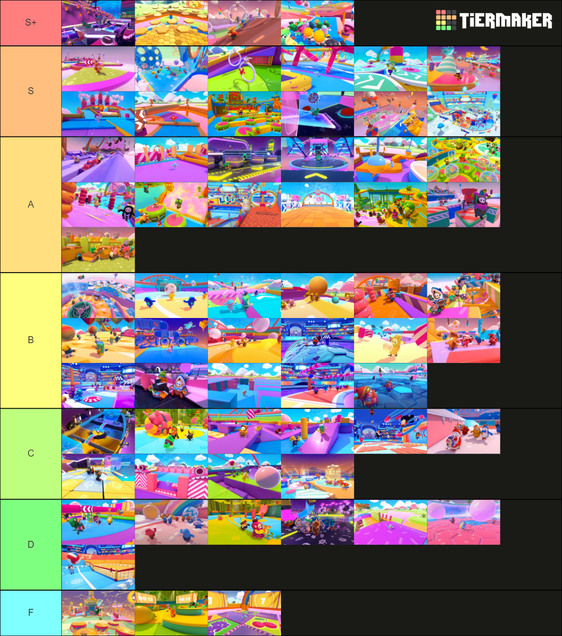 All Fall guys maps seasons 1-7 Tier List (Community Rankings) - TierMaker