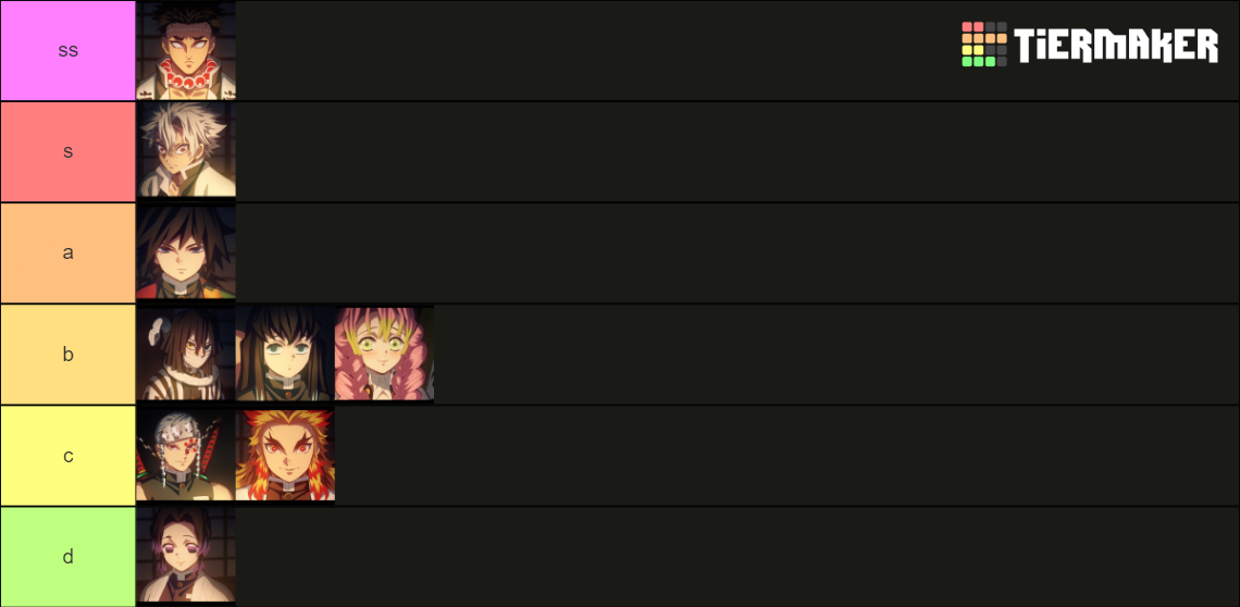 Demon Slayer Hashira Tier List (Community Rankings) - TierMaker