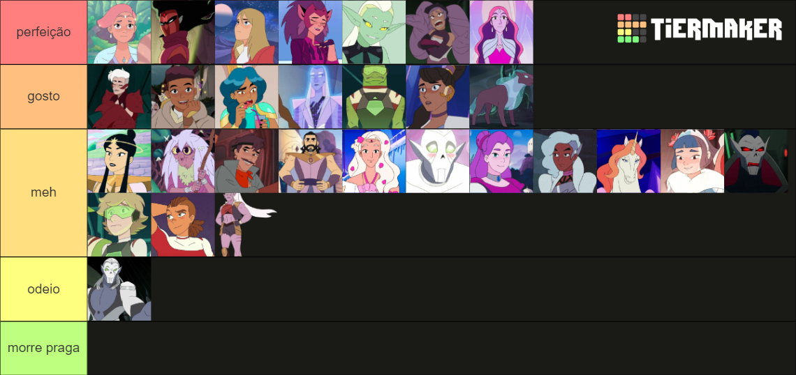 shera characters Tier List (Community Rankings) - TierMaker