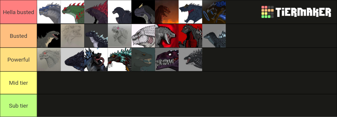 Godzilla powerscaling Tier List (Community Rankings) - TierMaker