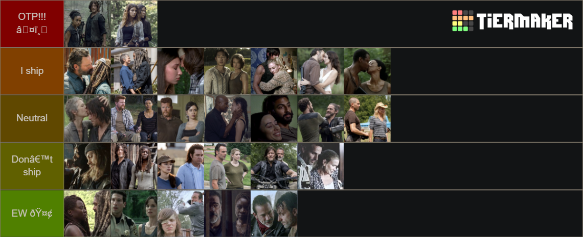 The walking dead ships/relationships Tier List (Community Rankings ...
