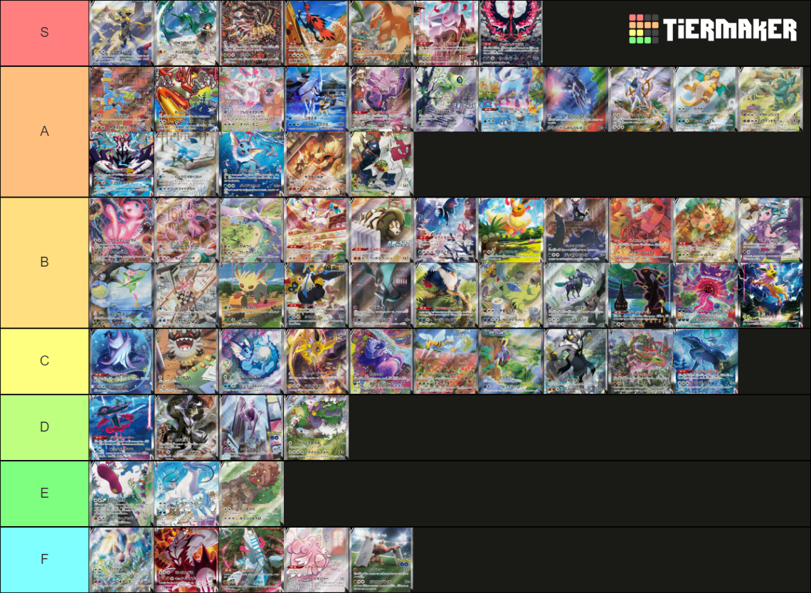 Japanese Pokemon SWSH Alternate Art SRs Tier List (Community Rankings ...