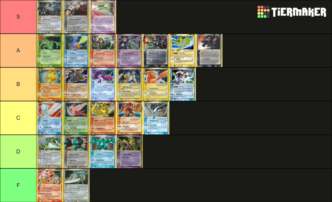 Gold Star Pokemon Cards Tier List (Community Rankings) - TierMaker