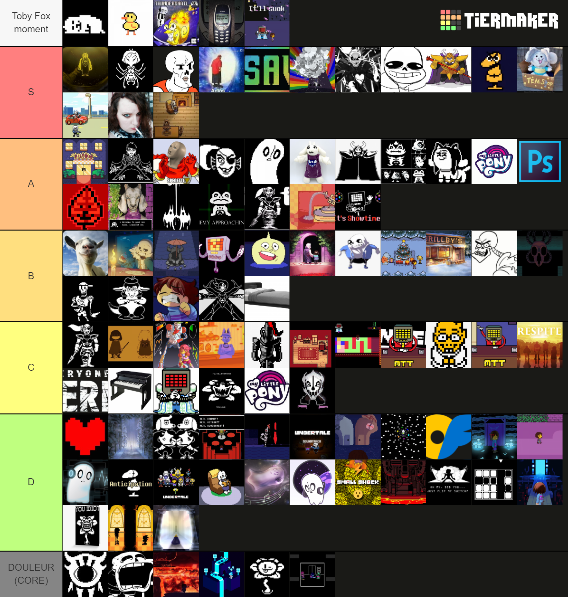 Undertale Tierlist: 101 OST Tier List (Community Rankings) - TierMaker