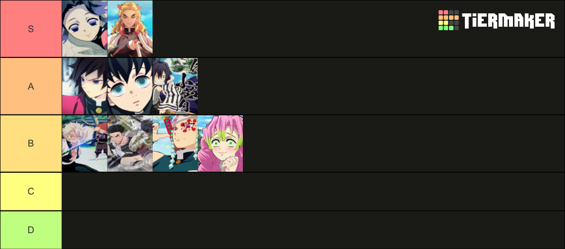 Demon Slayer Hashira ! Tier List (Community Rankings) - TierMaker