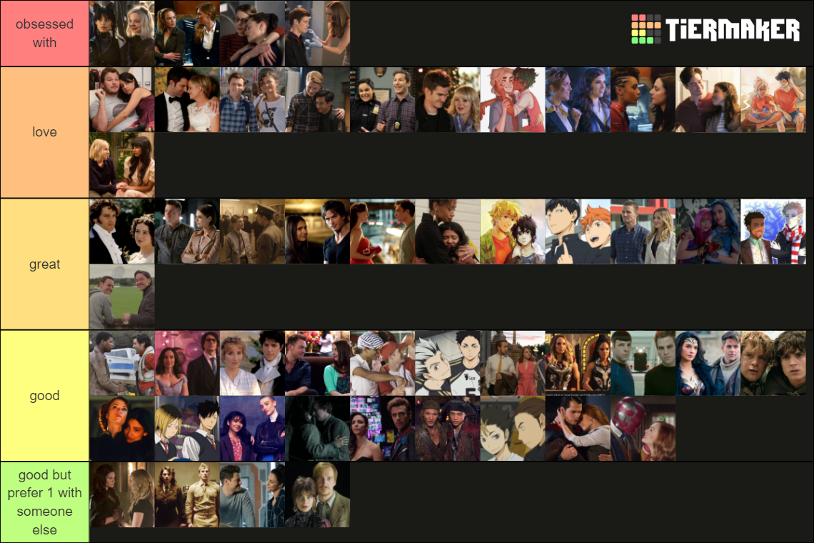 My favourite ships Tier List (Community Rankings) - TierMaker