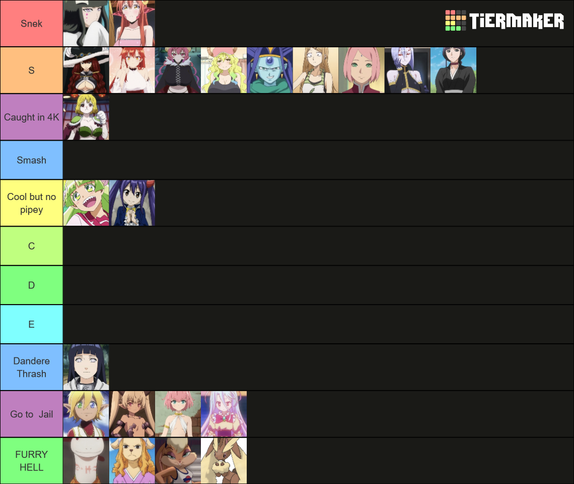 1000+ Waifu Tier List (Community Rankings) - TierMaker