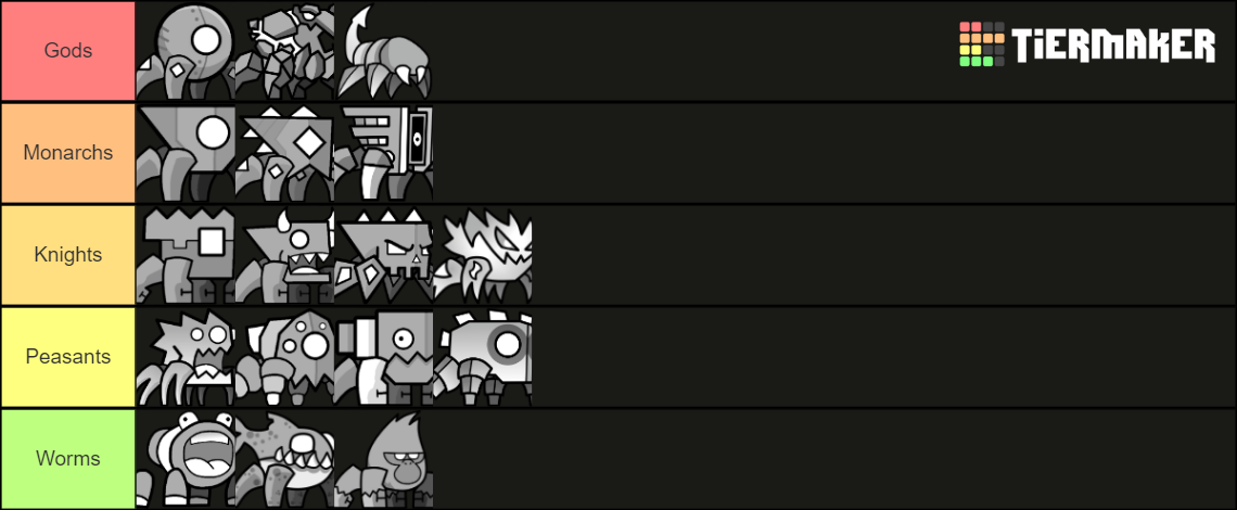 Geometry Dash Spiders Tier List (Community Rankings) - TierMaker