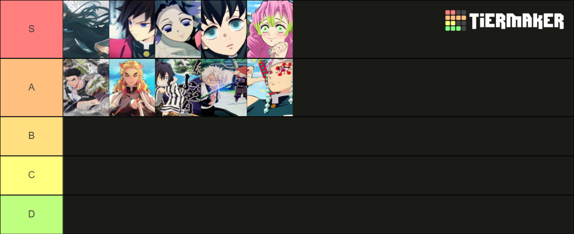 Demon Slayer Hashira ! Tier List (Community Rankings) - TierMaker