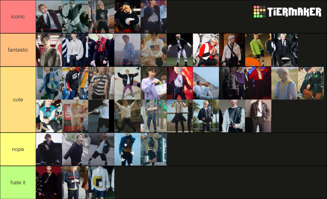 Felix MV Outfits Stray Kids Tier List (Community Rankings) - TierMaker