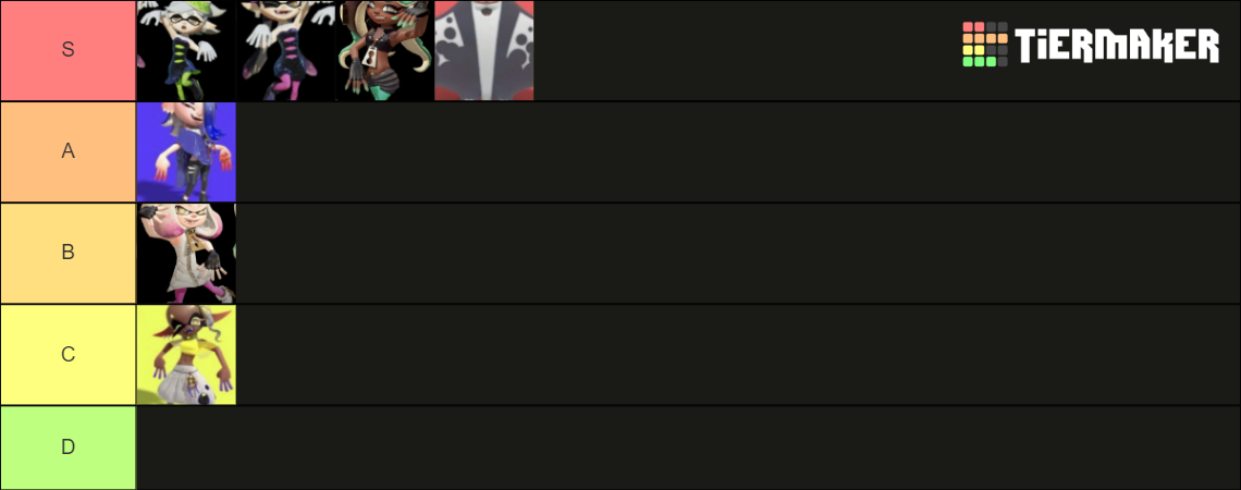 Splatoon Idol (Updated) Tier List (Community Rankings) - TierMaker