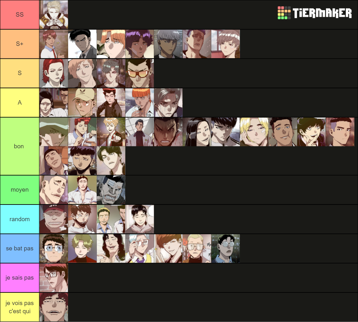 Weak Hero 40+ Characters Strength Tier List (Community Rankings) - TierMaker