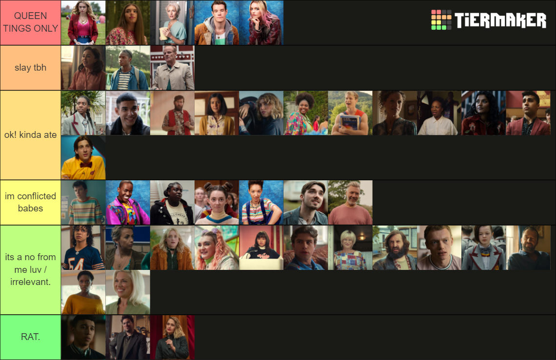 Sex Education S1 4 Tier List Community Rankings Tiermaker