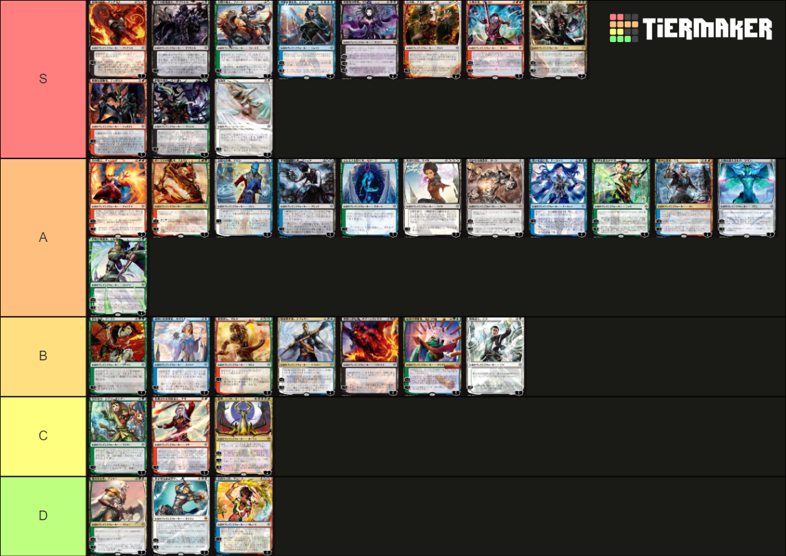 Recent Magic the Gathering (MTG) Tier Lists - TierMaker