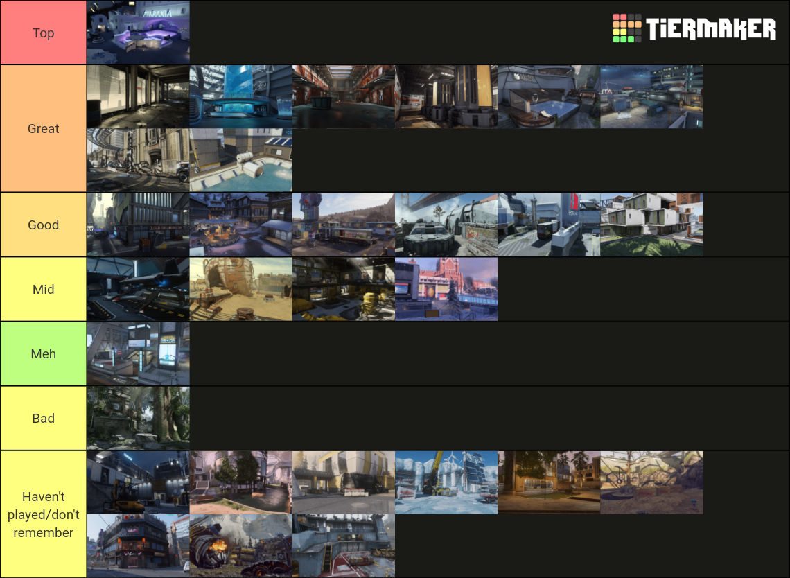 All Advanced Warfare Maps Tier List (Community Rankings) - TierMaker