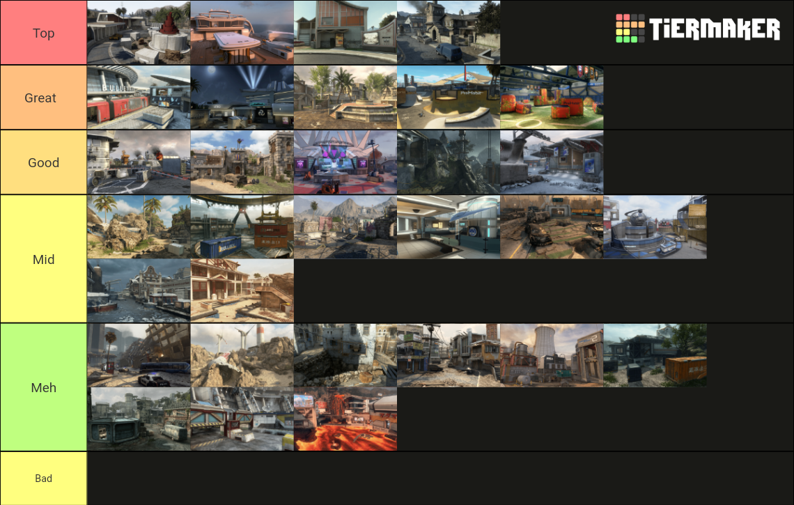 Black Ops 2 Maps Tier List (Community Rankings) - TierMaker