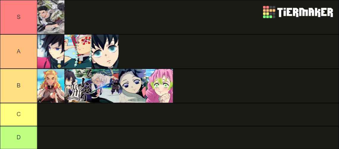 Demon Slayer Hashira ! Tier List (Community Rankings) - TierMaker