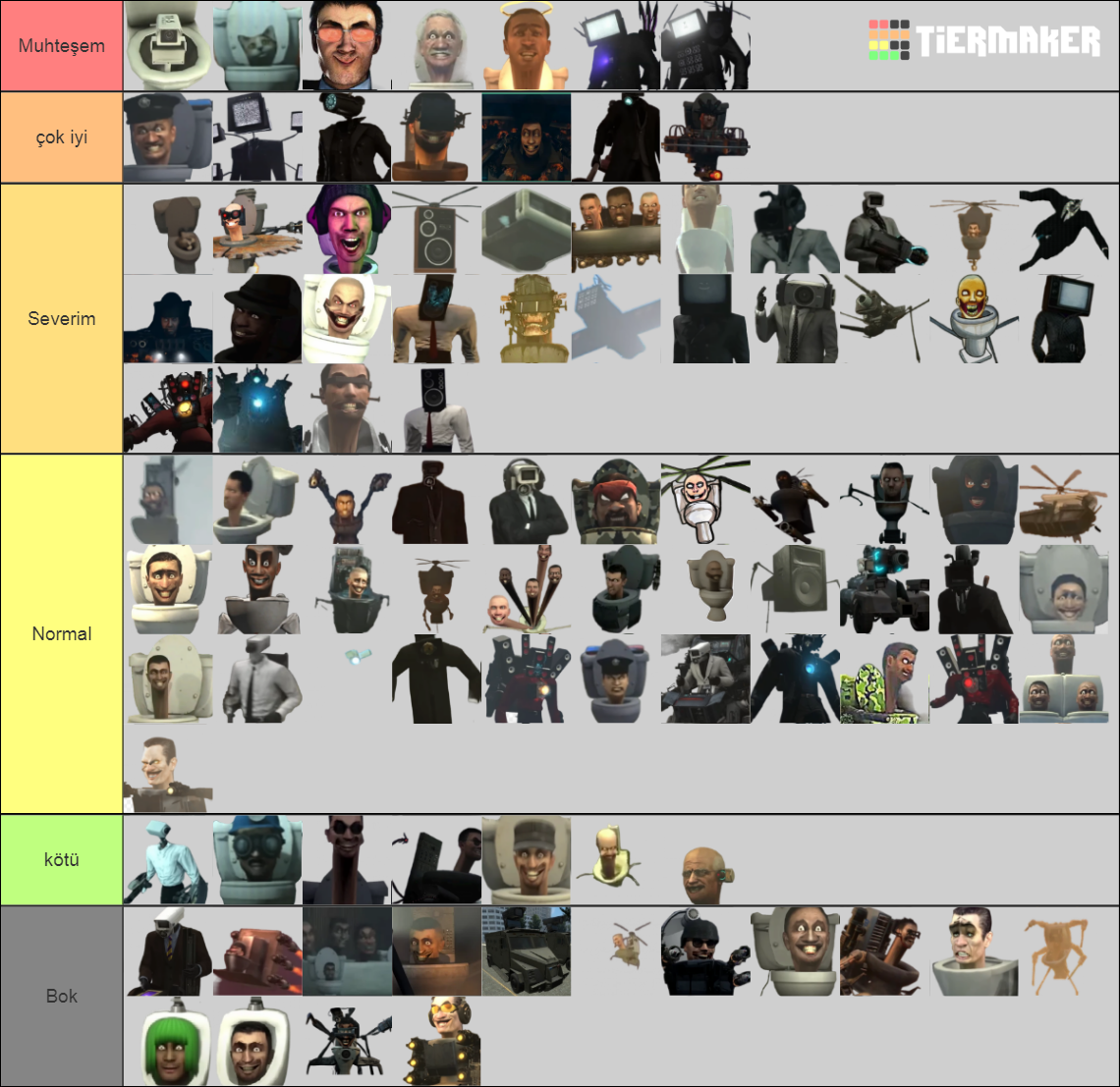 skibi all characters (episode 60) Tier List (Community Rankings ...