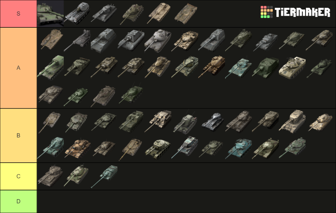 WOTB Tier 10 (update 9.5) Tier List (Community Rankings) - TierMaker