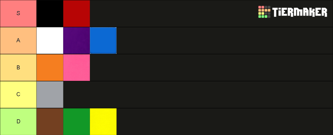 Colors Tier List (Community Rankings) - TierMaker