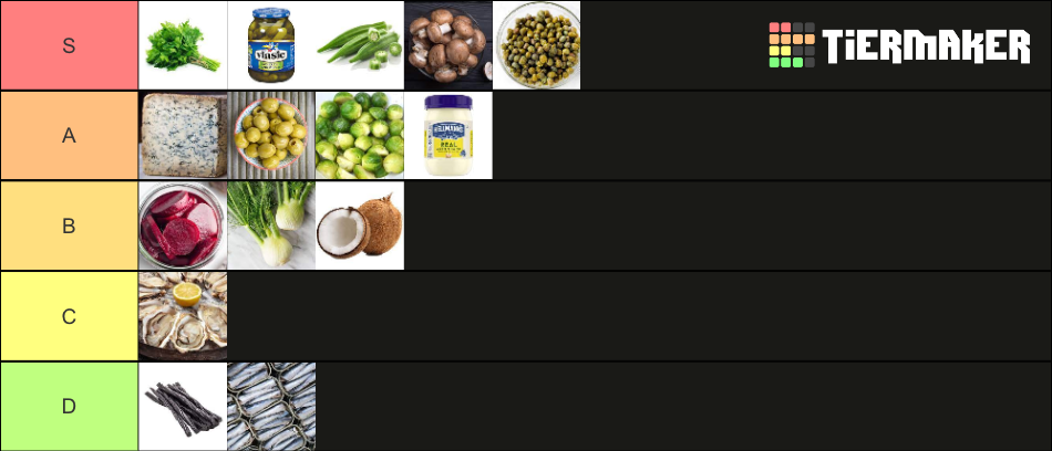 america's most polarizing foods Tier List (Community Rankings) - TierMaker