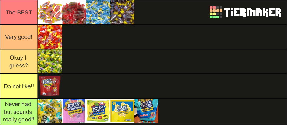 Jolly Rancher! Tier List (Community Rankings) - TierMaker