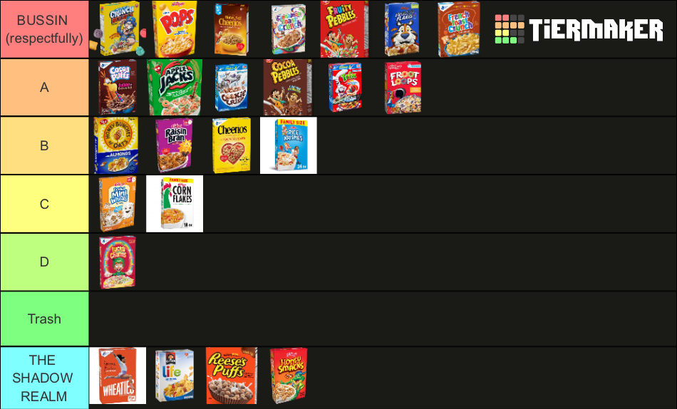 Top Cereals Tier List (Community Rankings) - TierMaker