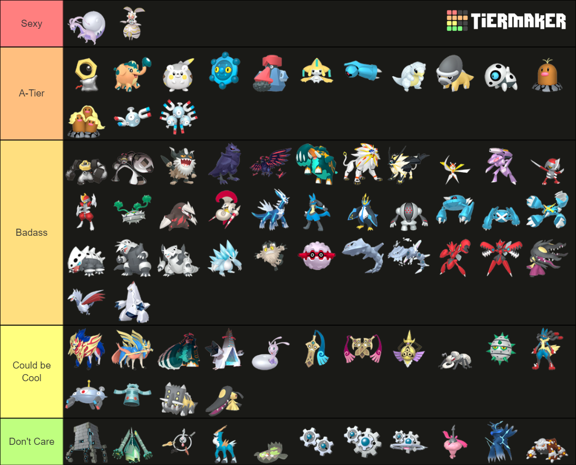 All Steel-Type Pokemon Gen 8 2022 Includes Legends Arceus Tier List ...