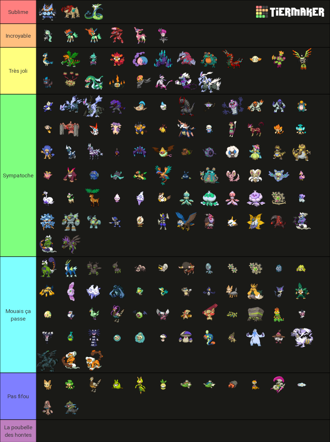 Generation 5 Shiny Pokemon Tier List (Community Rankings) - TierMaker