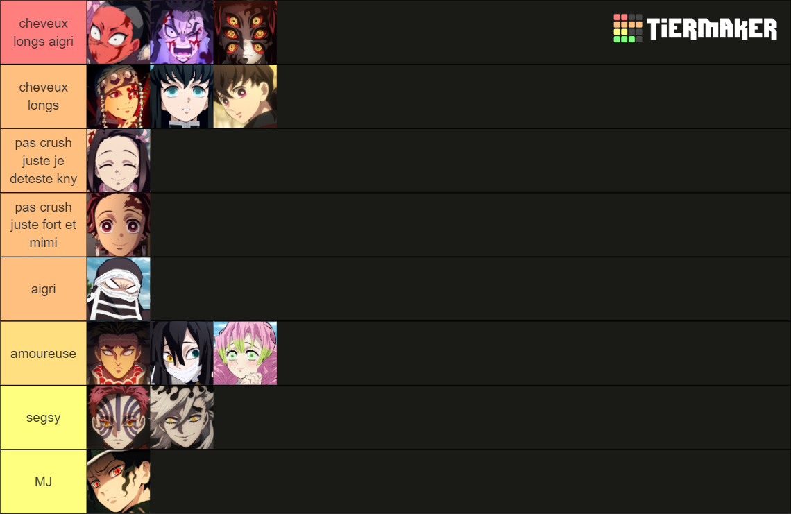 Demon slayer Tier List (Community Rankings) - TierMaker