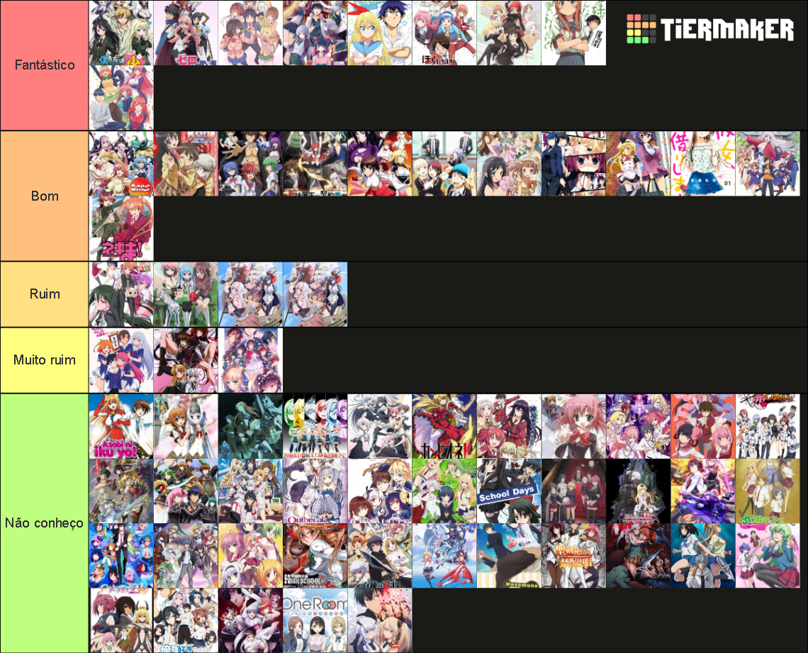 Harem Anime Tier List (Community Rankings) - TierMaker