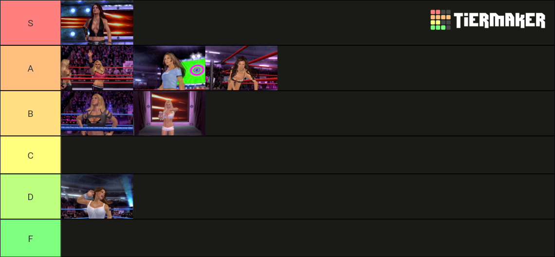 WWE SmackDown Vs. RAW 2007 All Divas Models RANKED Tier List (Community ...