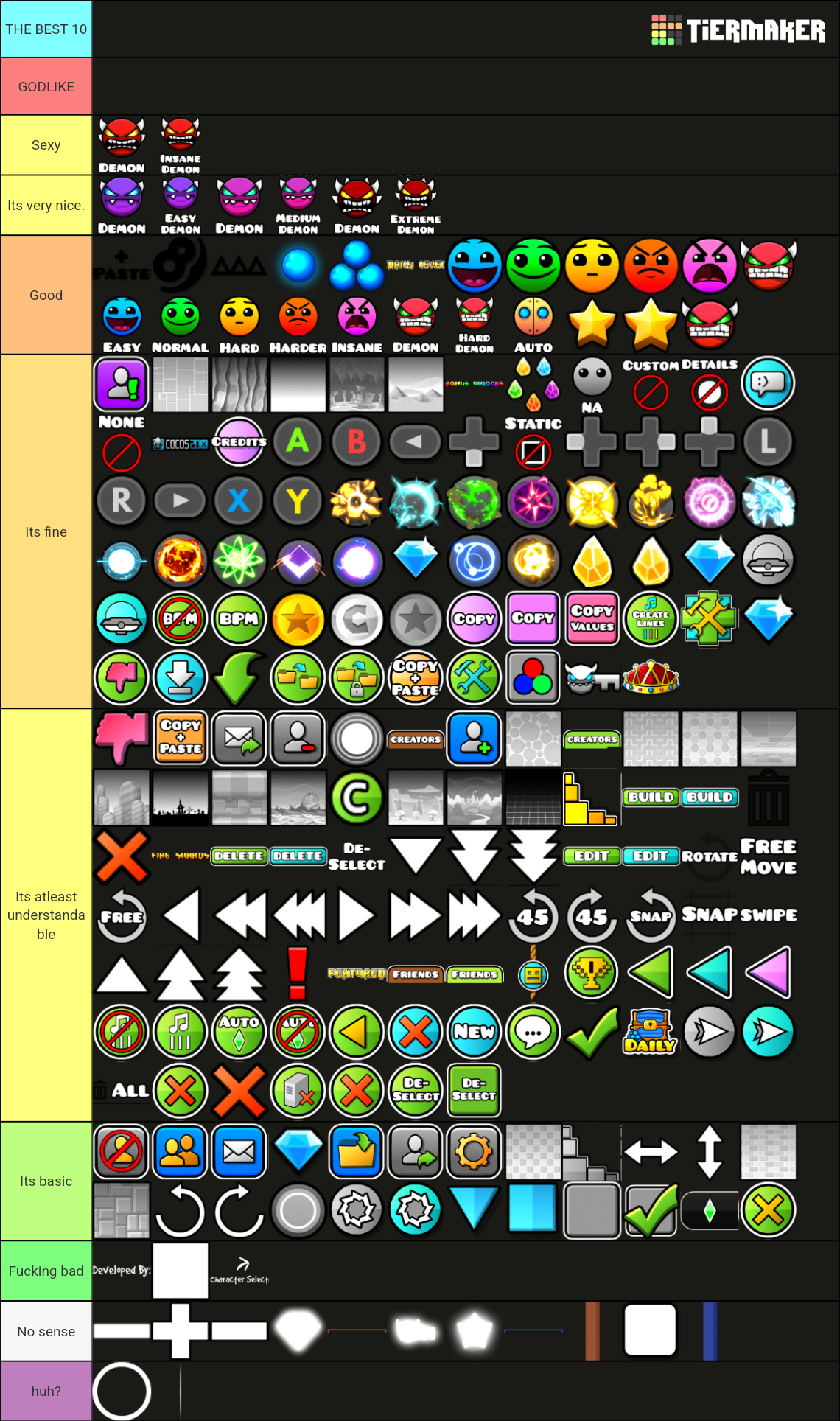 Geometry Dash - GJ_GameSheet03 (menu textures) Tier List (Community ...