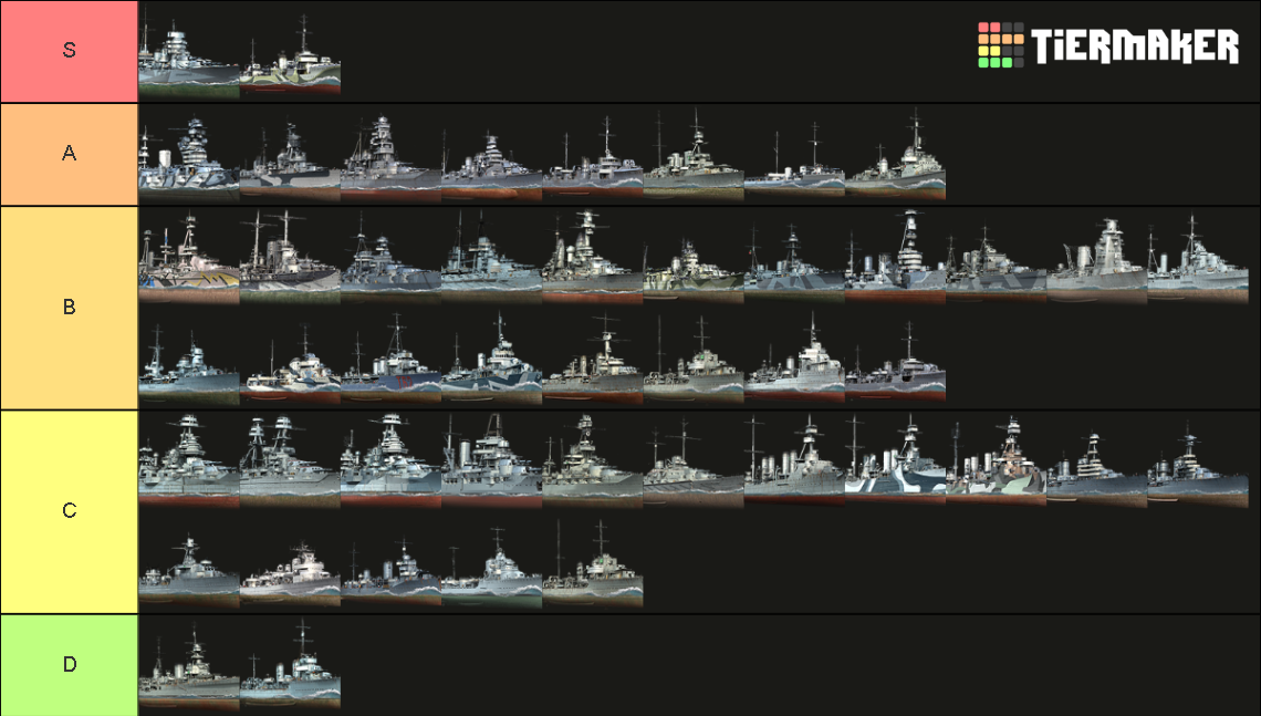 World of Warships Tier V ships Tier List (Community Rankings) - TierMaker